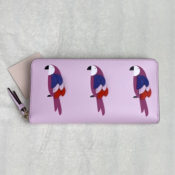 kate spade | Bags | Nwt Kate Spade Flock Party Parrot Continental ...